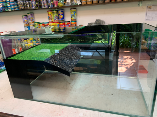 PECERA TORTUGUERO ARTESANAL 60X30X30cm, CON TAPA EN RAMPA | Virtual ...