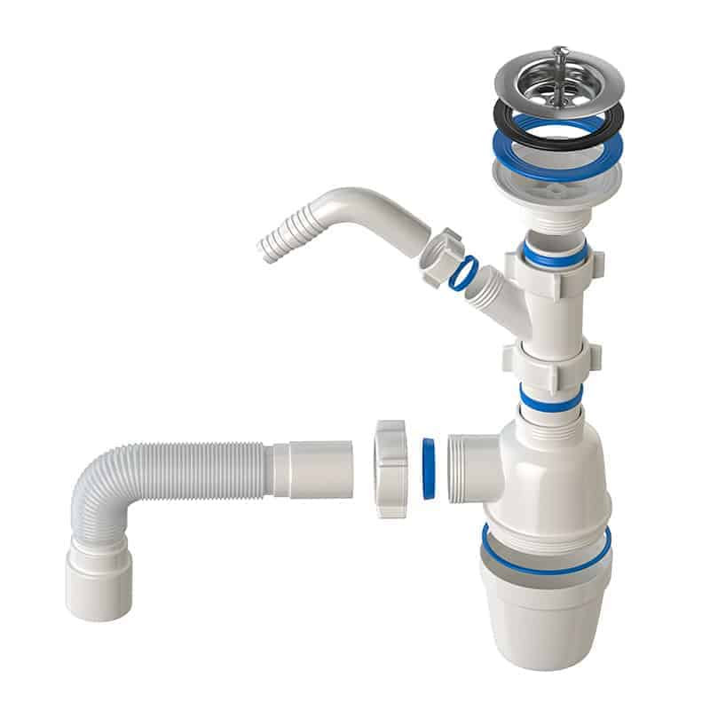 Jak zamontować syfon do zlewozmywaka jednokomorowego | Marcin Naprawi