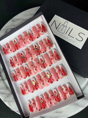 Ready to ship | 5 pack of nails 10 nails | Vanillaabunnyy