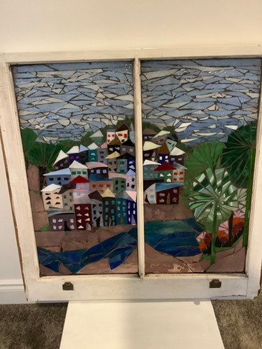 Glass Houses Window 32x32" | Studio 87 Art