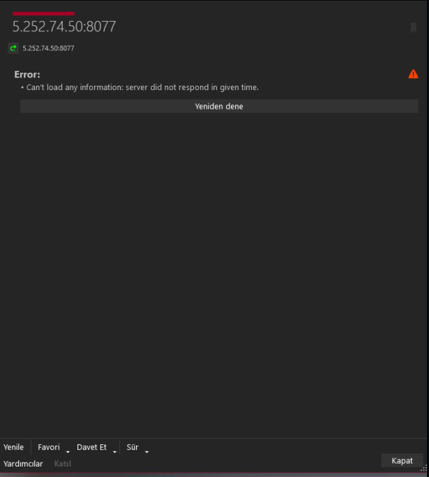 Servere giriş yaparken bu sorunu veriyor | DPC GROUP - AC