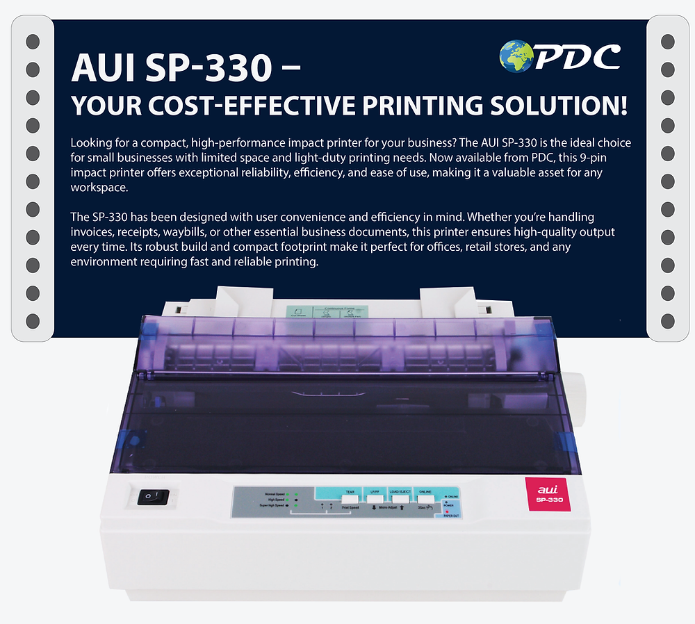 Available Now - AUI SP-330 Impact Printers