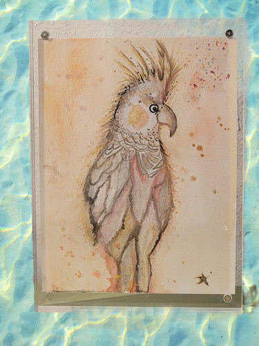 The Golden One: Sunset Serenade Cockatiel | Aligned Creative Sol