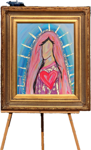 Blessed Mother Painting (Pink) | Aligned Creative Sol