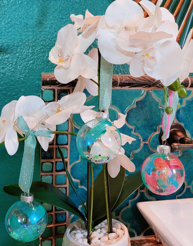 Candy Waters Hand-painted Ornament Trio | Aligned Creative Sol