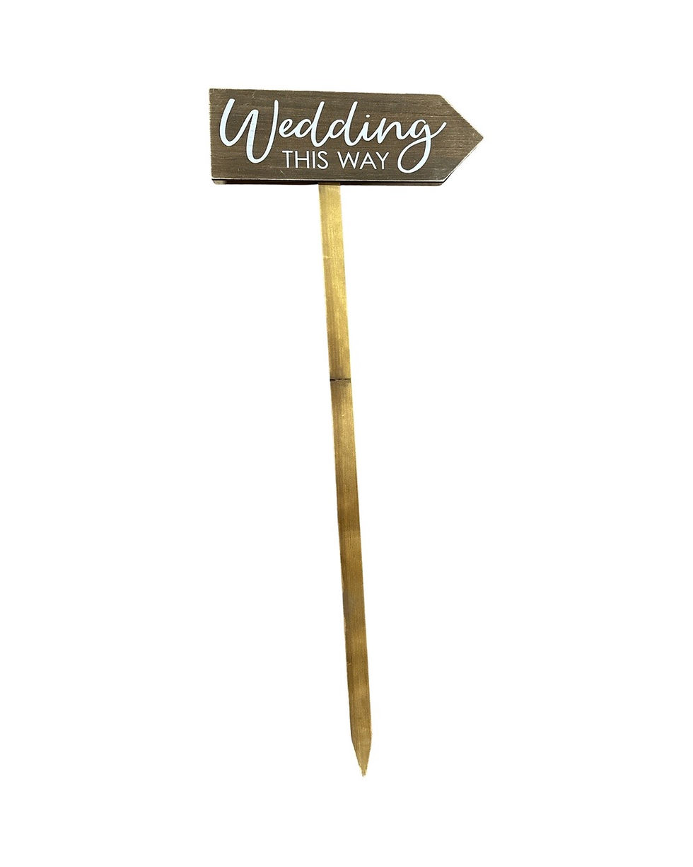 Wedding This Way Wood Sign | TBIRDS