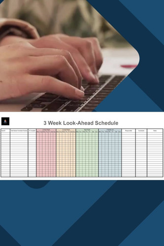 3 Week Look-Ahead Schedule Template | PMFULL