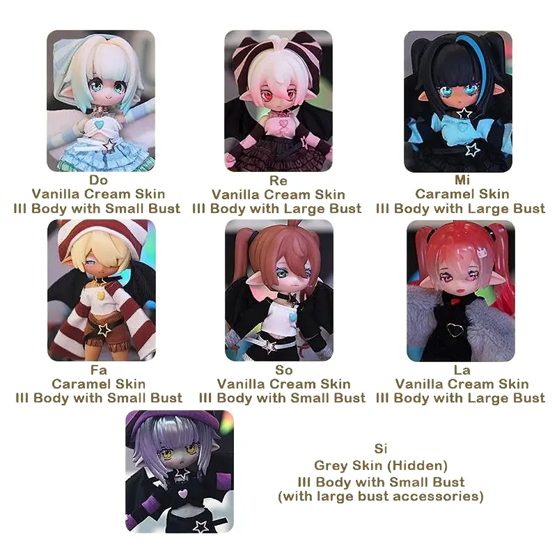 UFdoll DoReMi Band Series 1/12 Action Figure BJD Blind Box【Shipped in Jun 2024】 | Dollection