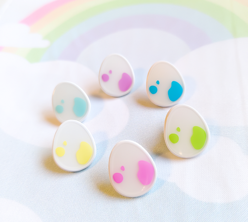 Pastel Dino Eggs Mini Enamel Pin | .75 Inch Soft Enamel Egg Pin ...
