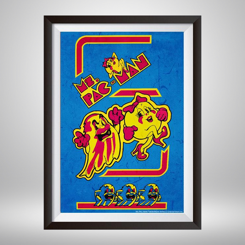 Ms. Pac-Man Poster | AVS Home Arcade