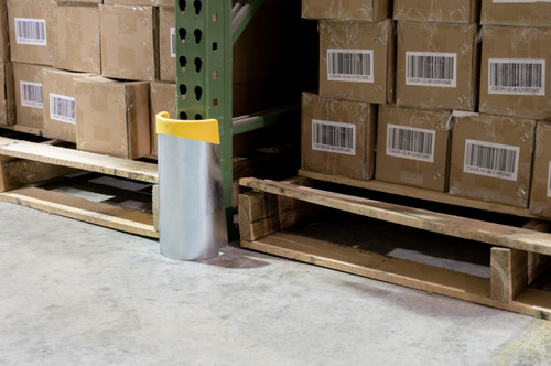 Shock Absorbing Rack Guard: Pallet Rack Upright Protection | TEJ ...