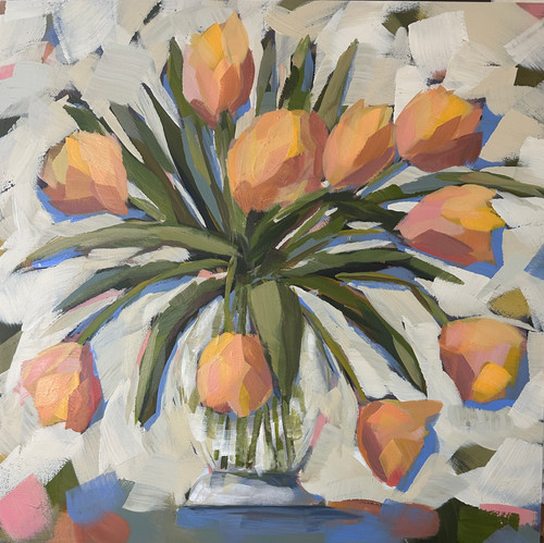 Kitchen Table Flowers by Trish Jones | PAGG Art