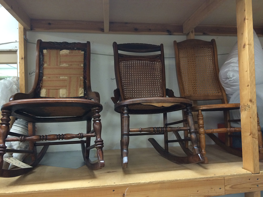 How Great Fabrics Change Old Rocking Chairs