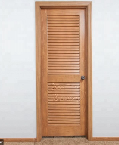 DMNFL NYATOH Solid Louvers Door | store room | pintu kayu | pintu store ...