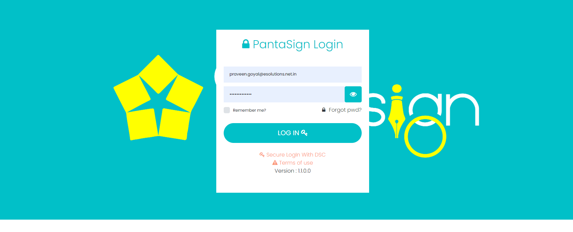 PantaSign Partner Login Id, DSC Franchise by eSolutions Digital