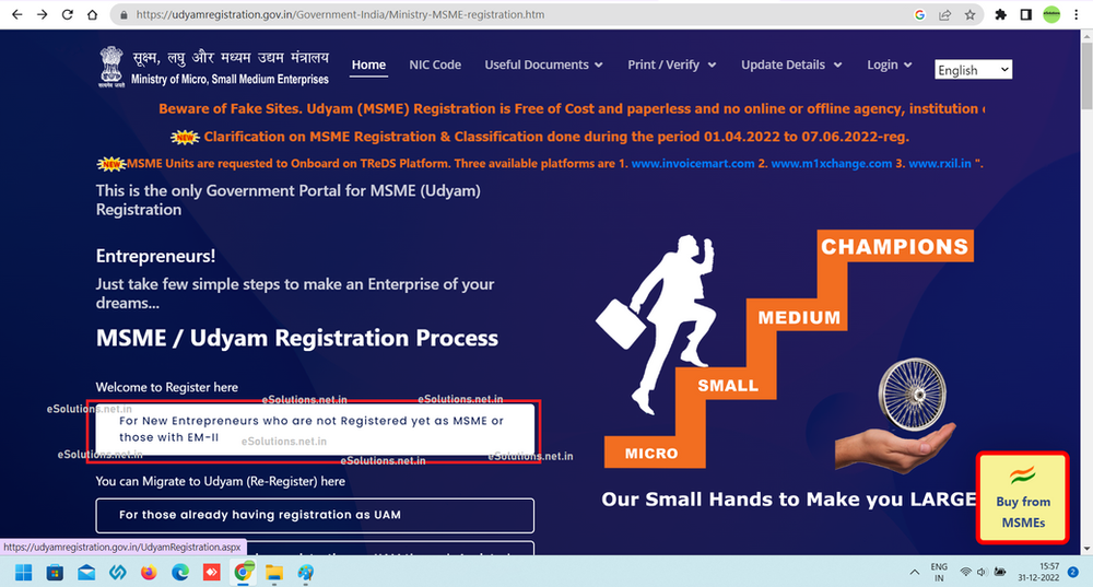 How to do Udyam or MSME registration | Partner Login