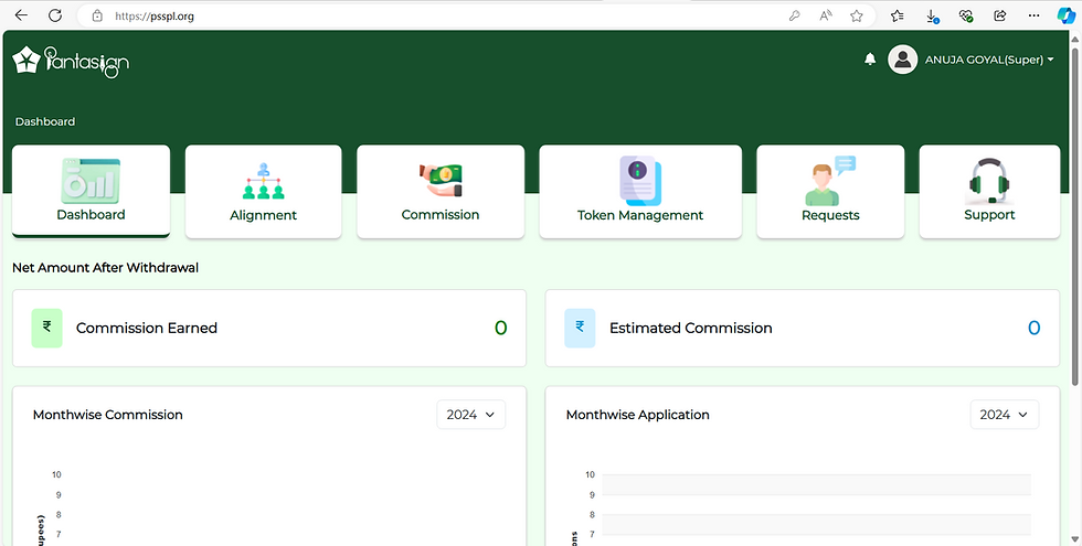 About Pantasign New Partner Login Process To Dsc In New Model And