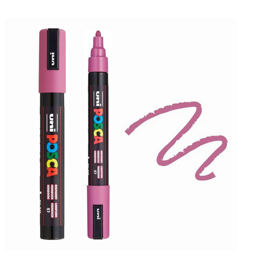 RASPBERRY - 5M Medium Posca Acrylic Pen | Sarah The Painter