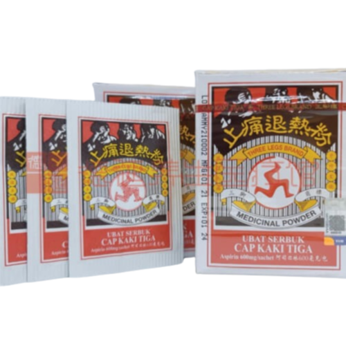 THREE LEGS BRAND MEDICINAL POWDER 1 DAZEN (ASPIRIN 600 MG/SACHET ...