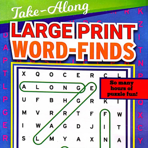 Large Print Word Finds | Haider & Sons Mart
