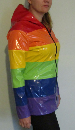 LGBT PVC Fitted Rainbow Jacket/Raincoat | Anadincrafts