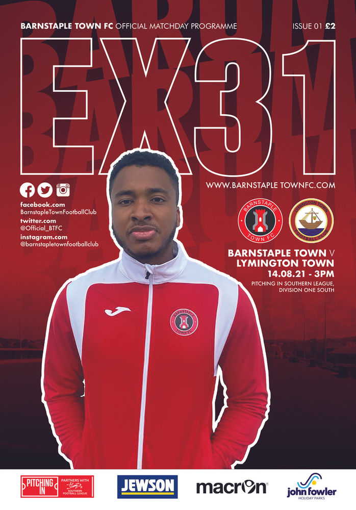 EXCITING NEW LOOK FOR BARNSTAPLE TOWN MATCHDAY PROGRAMME