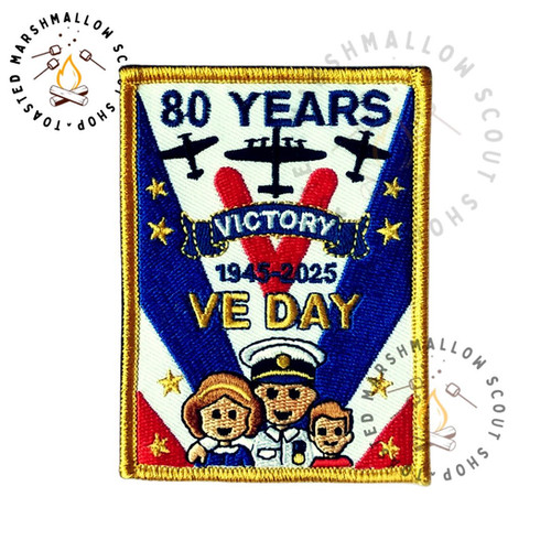 VE Day 80 Years Badge | MarshmallowScoutShop