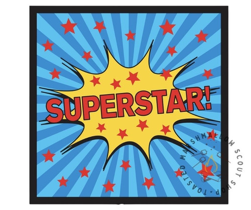 Superstar Badge (75mmx75mm) | MarshmallowScoutShop