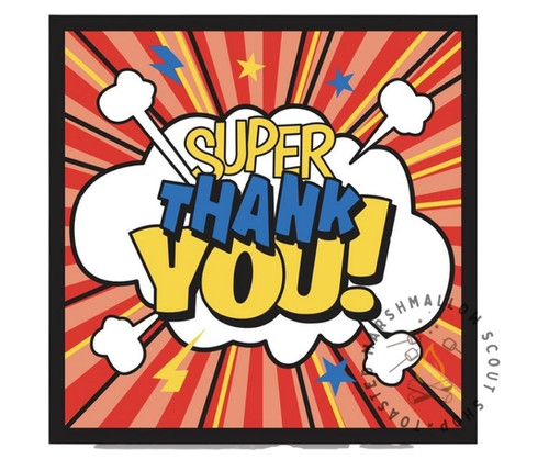 Super Thank You Badge / Patch specially made to say thank you to ...