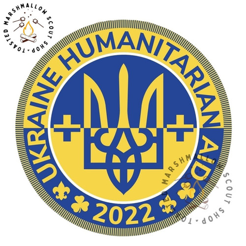 Ukraine Humanitarian Aid Badge Patch | Toasted Marshmallow Scout Shop ...
