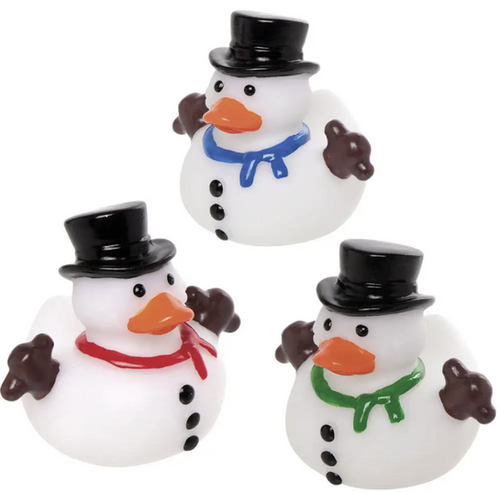 Snowman Duck Christmas Woggle | MarshmallowScoutShop