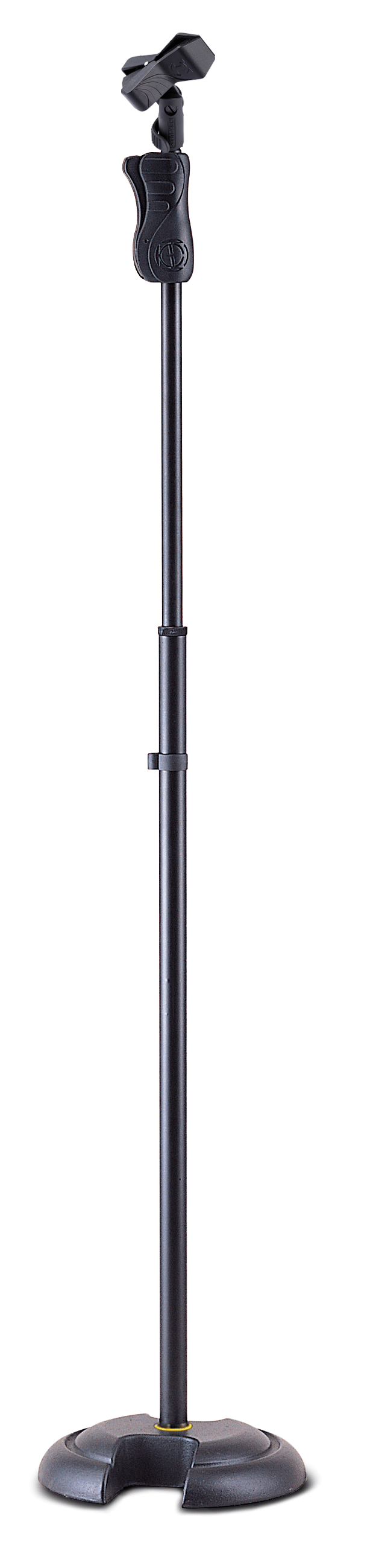 HERCULES MS201B LOW PROFILE "H" BASE MICROPHONE STAND WITH EZ MIC CLIP ...