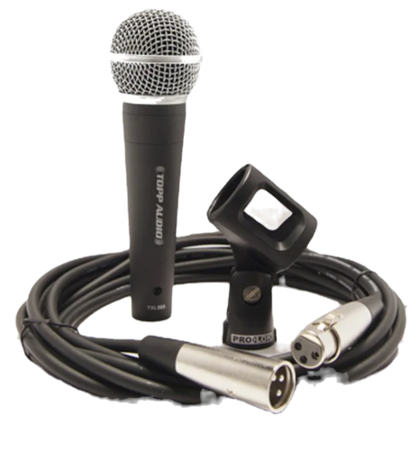 TOPP PRO DYNAMIC MICROPHONE (BLACK) - TXL585 | Tropical Music | Puerto Rico