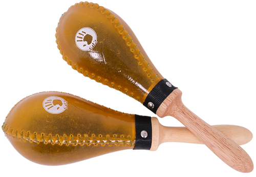 5D2 RAWHIDE MARACAS (YELLOW) - 5d2-M700-YL | Tropical Music | Puerto Rico