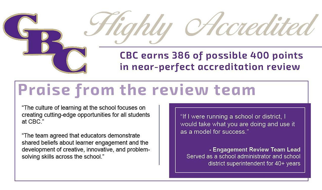 CBC By The Numbers | cbcadmissions