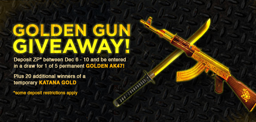 CrossFire: Golden Gun Giveaway Banner Design