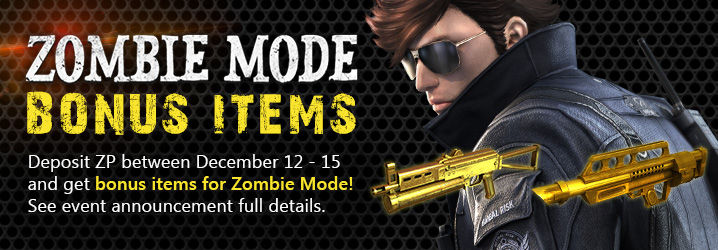 CrossFire: Zombie Mode Bonus Items Banner Design