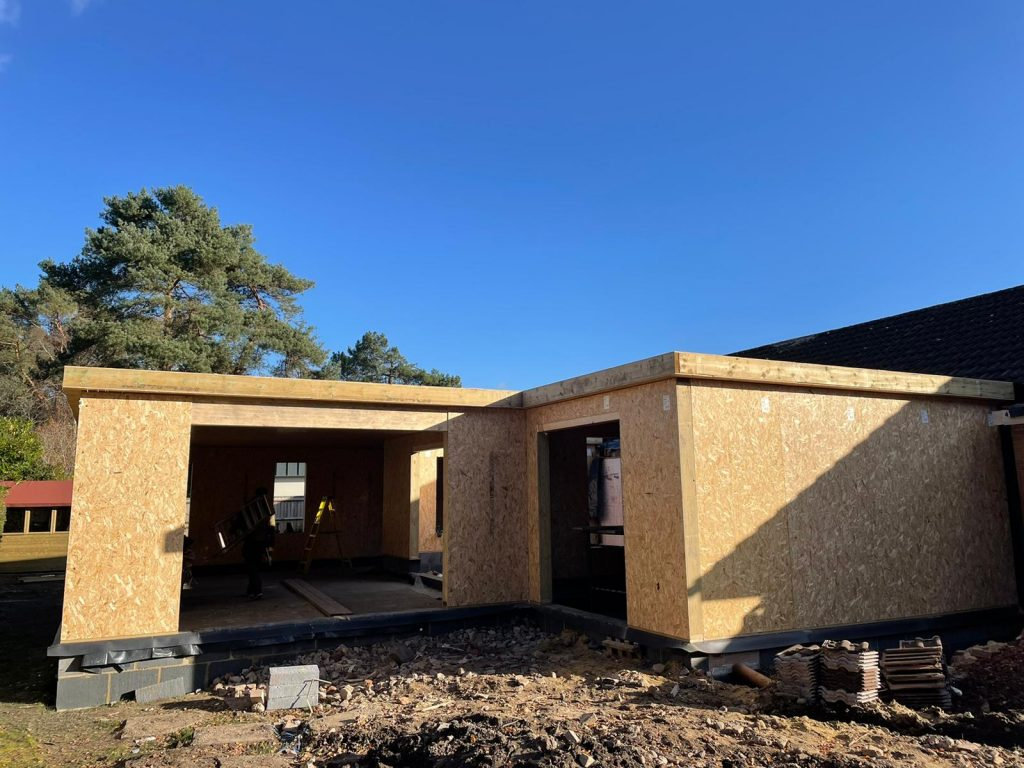 SIPs single-storey rear extension - Ashley Heath