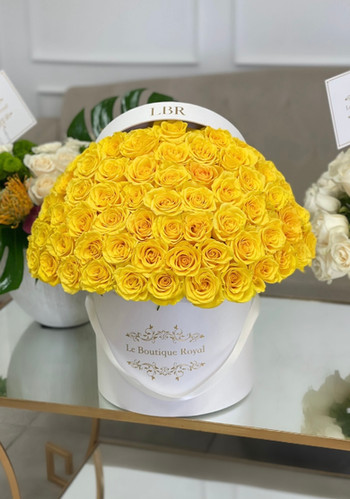 Signature Yellow Rose Box | Le Boutique Royal