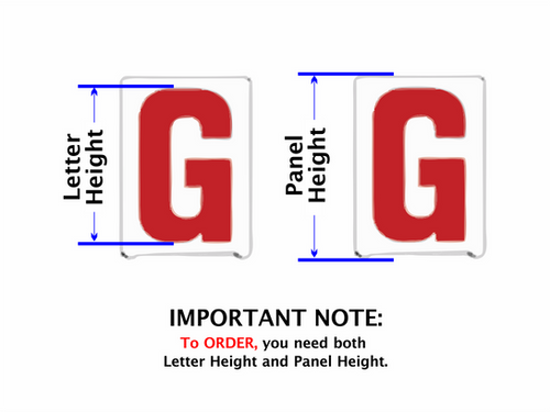 Cox Signs / 6" Changeable Sign Letters