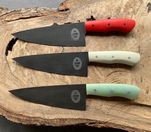 Sacred/Immaculate Heart 7 inch Chef Knife | Jason Coy Knives