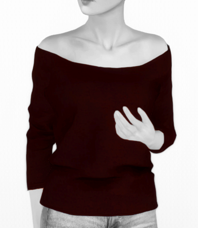 Cold Shoulder Sweater | Purplepxls