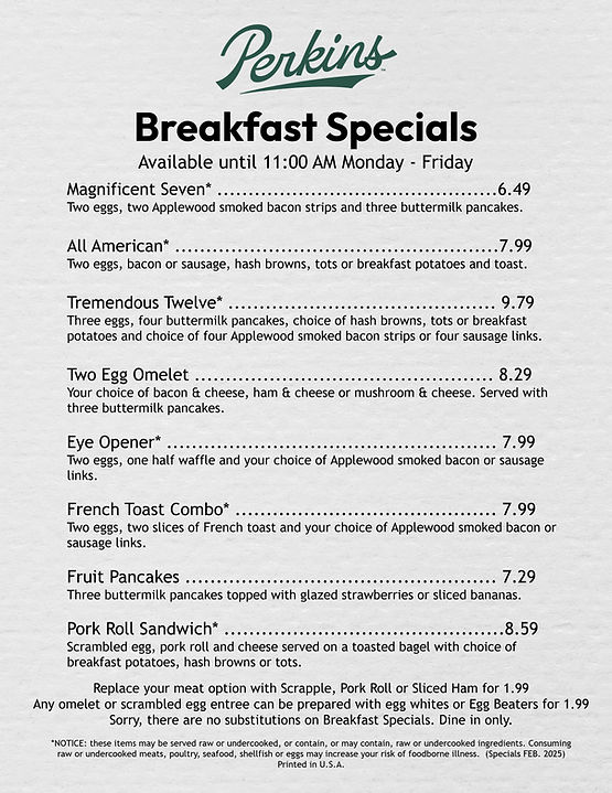 Daily Specials | Perkins Restaurants