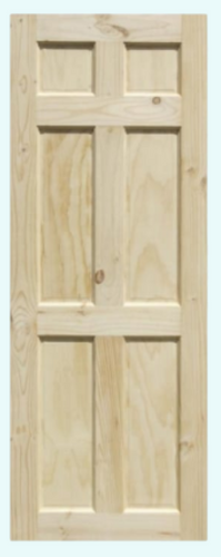 PUERTA PINO 6 TABLEROS PRECIO DESDE | Radiapuertas