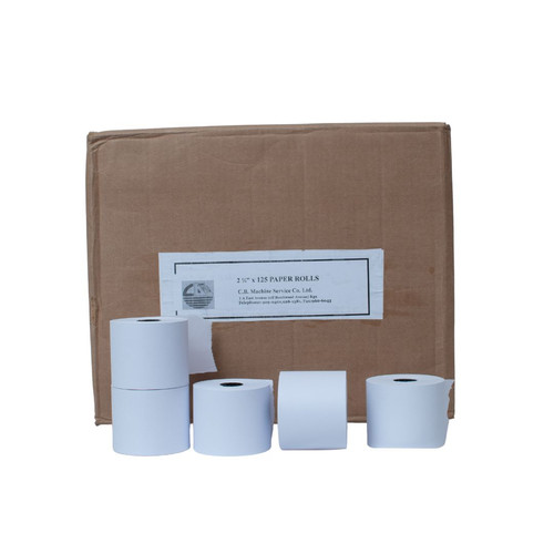 Paper Roll 2 1/4 SINGLE PLY-x 125 rolls | Cb Machine Services