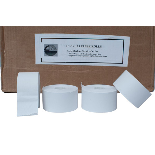 Paper Rolls 1 1/2″ SINGLE PLY x 125 rolls | Cb Machine Services