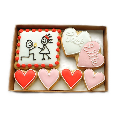PERSONALISED - STICK MAN ENGAGEMENT SET(LGBT) | Cookie Collaboration