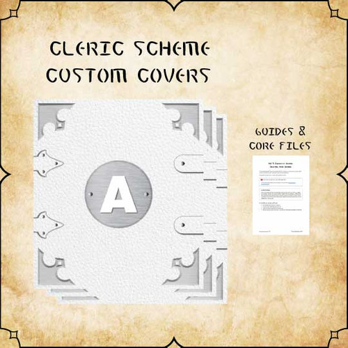 5E Journal - Cleric Scheme Custom Covers | Dandmadeeasy