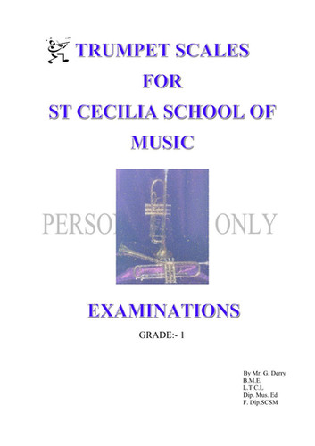 Trumpet Scales St. Cecilia Grade 1 | Berkeleymusiccentre