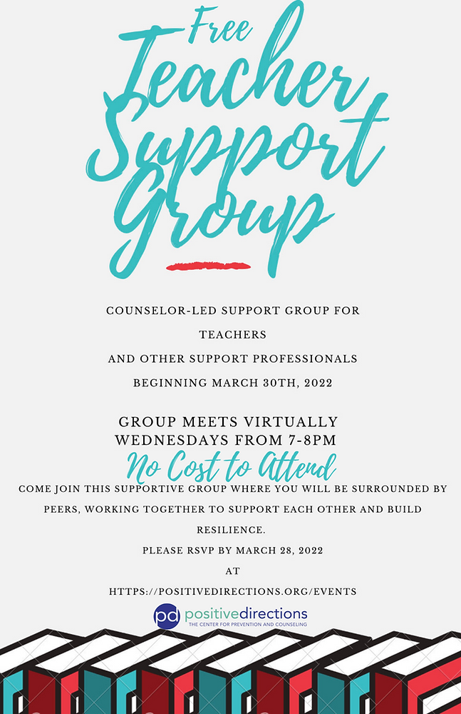 New free support groups & trainings